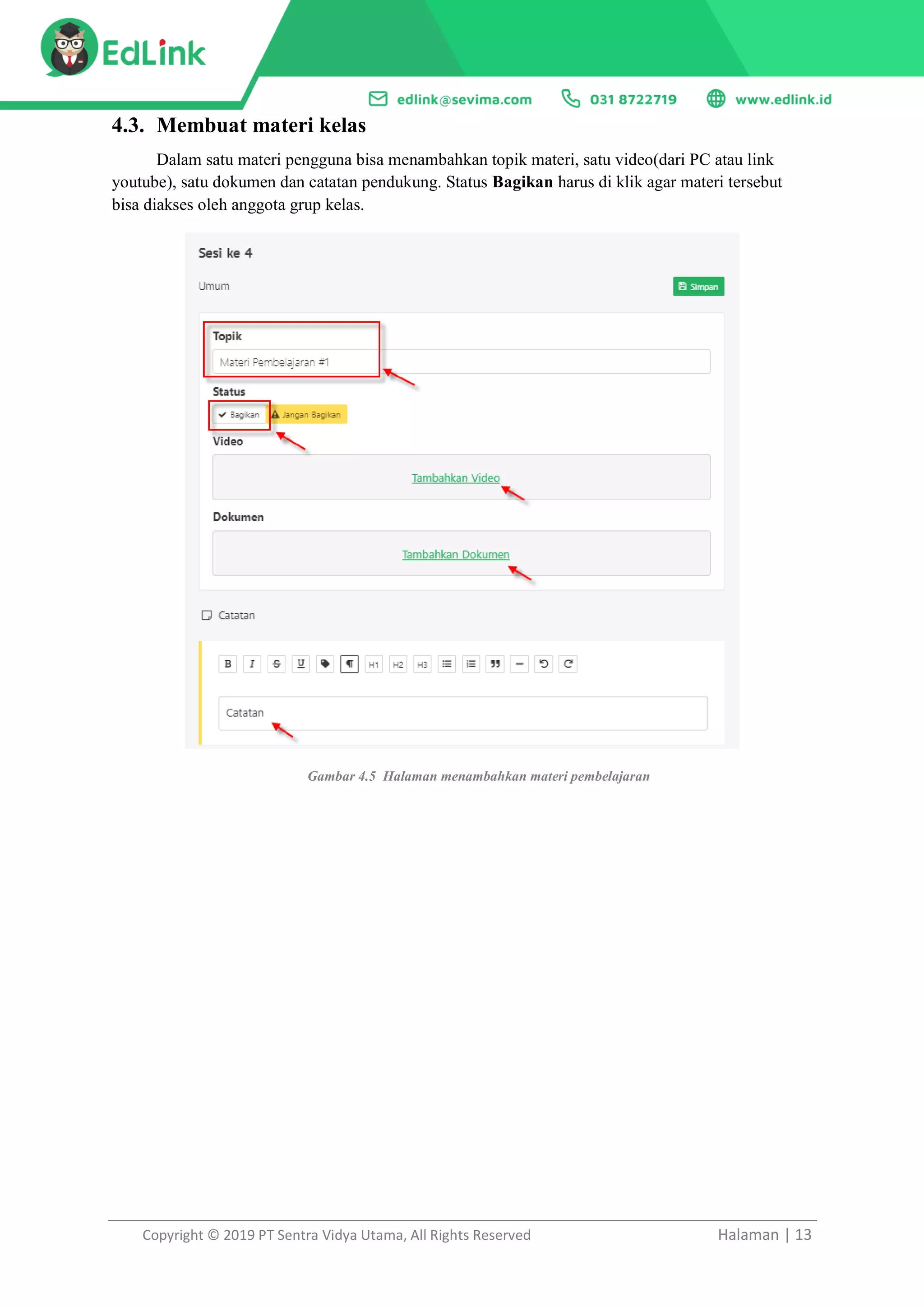 User guide edlink web v.1 | PDF