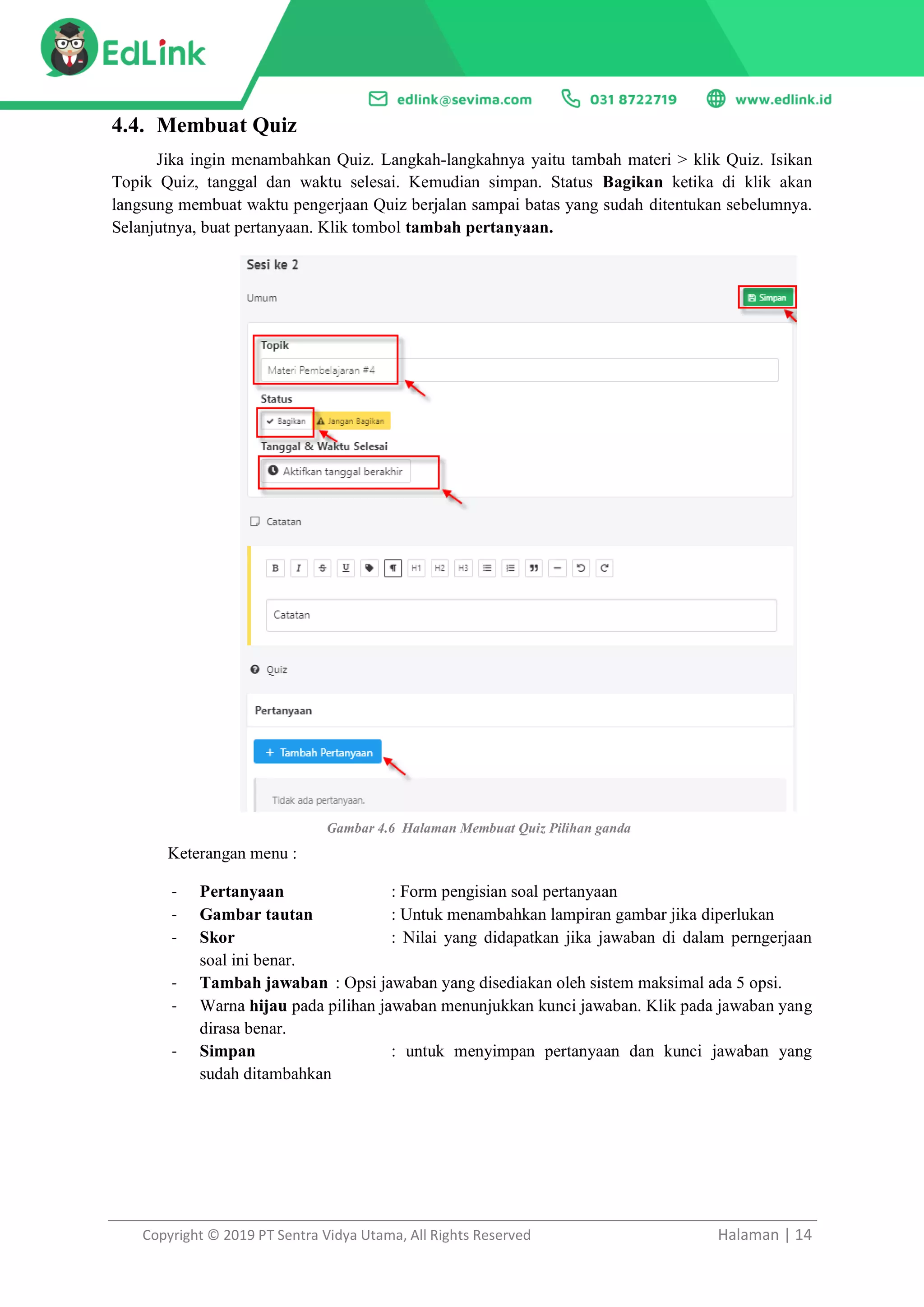 User guide edlink web v.1 | PDF