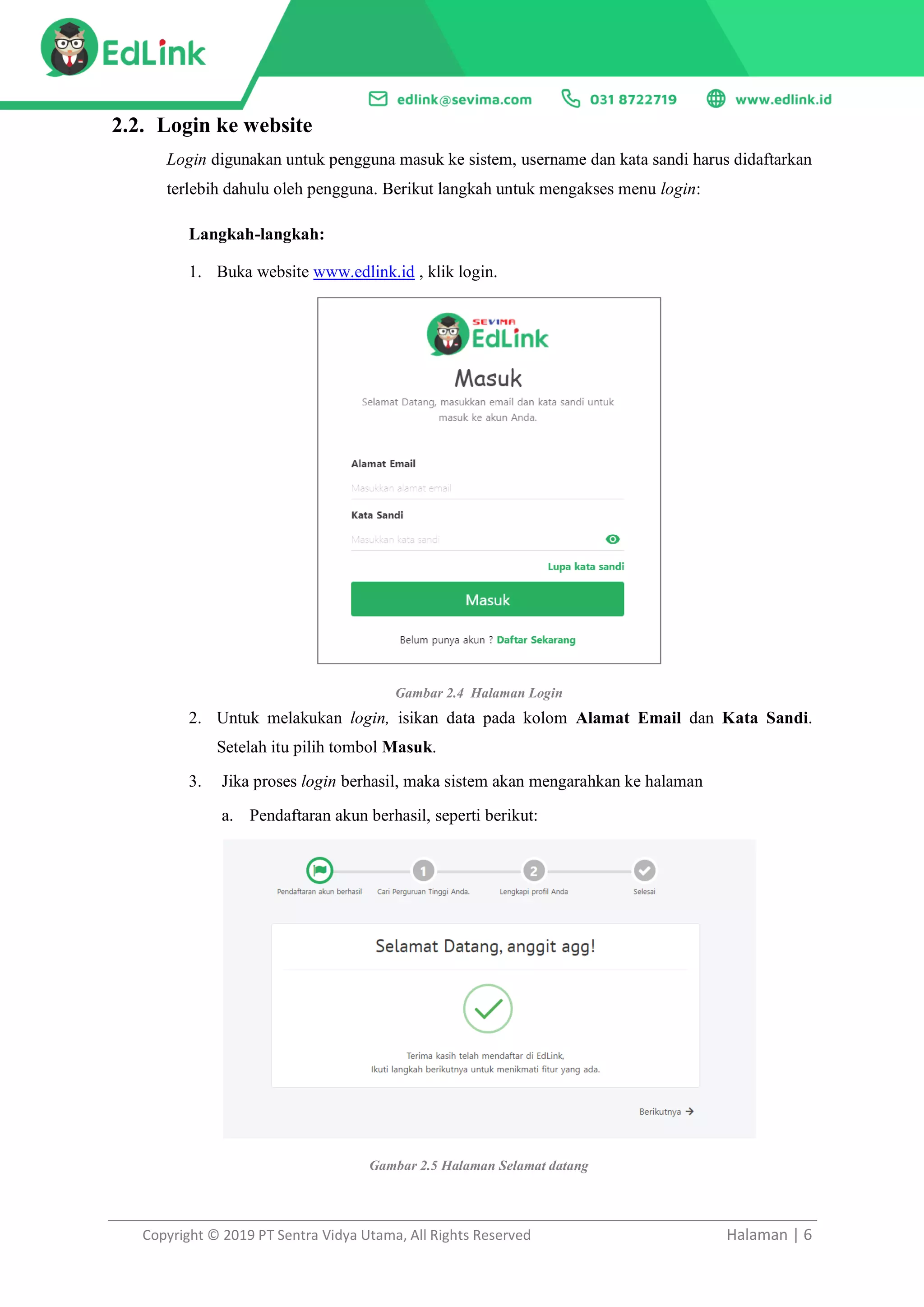 User guide edlink web v.1 | PDF