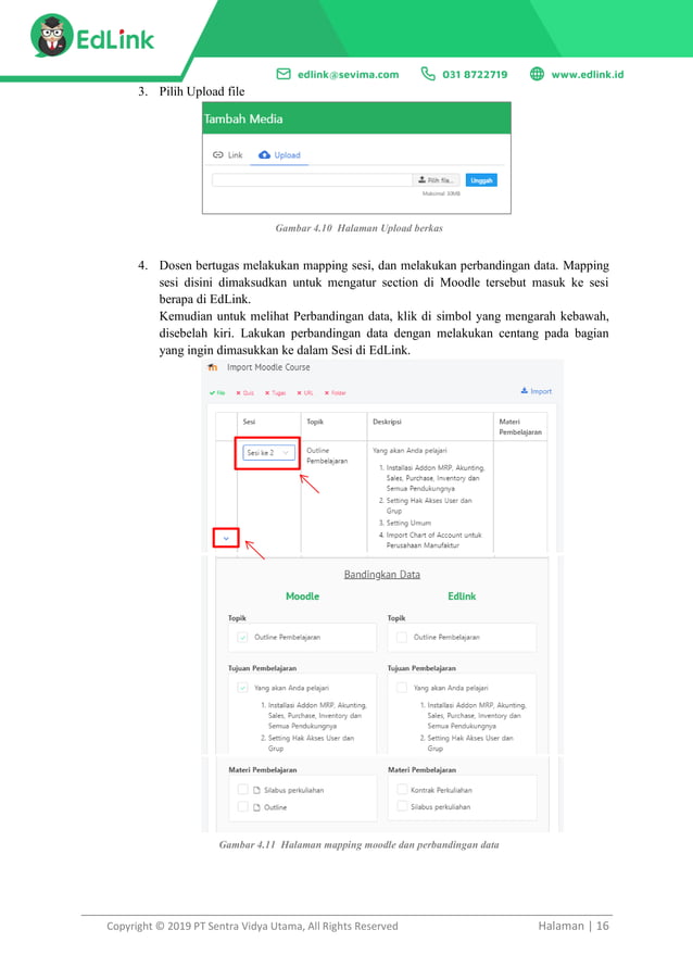 User guide edlink web v.1 | PDF