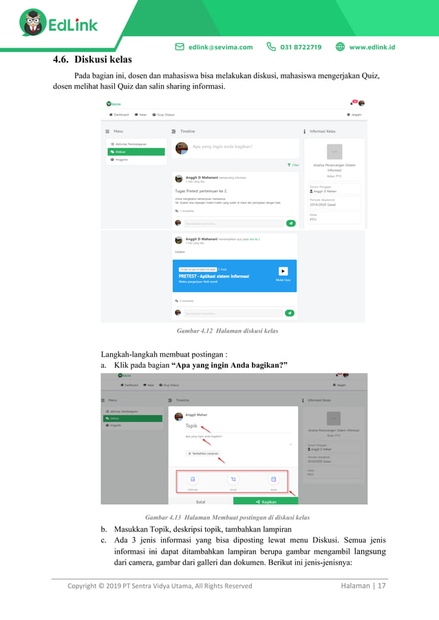User guide edlink web v.1 | PDF