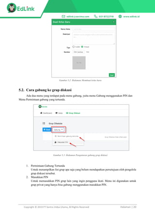 User guide edlink web v.1 | PDF