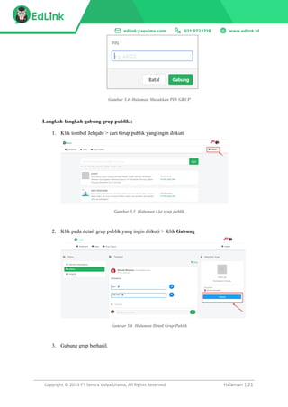 User guide edlink web v.1 | PDF
