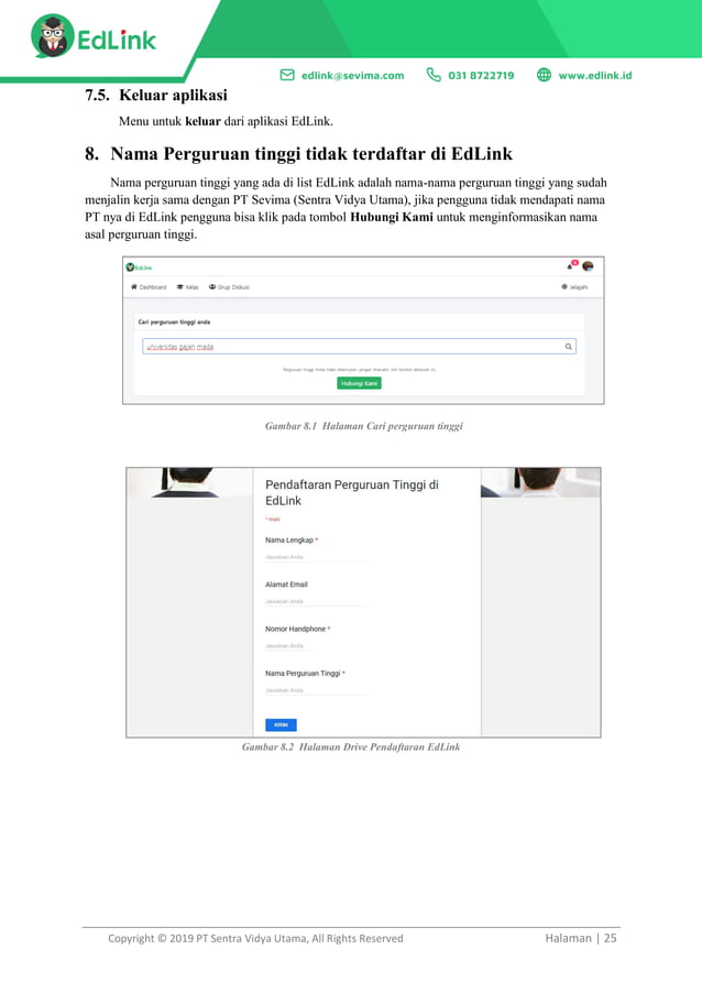 User guide edlink web v.1 | PDF