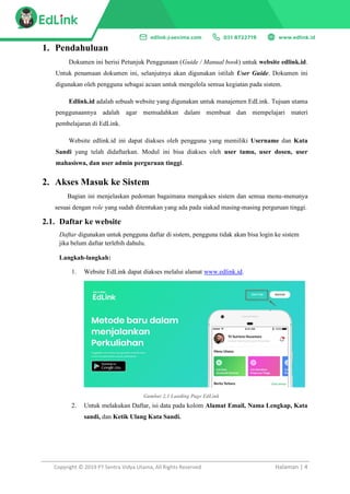 User guide edlink web v.1 | PDF