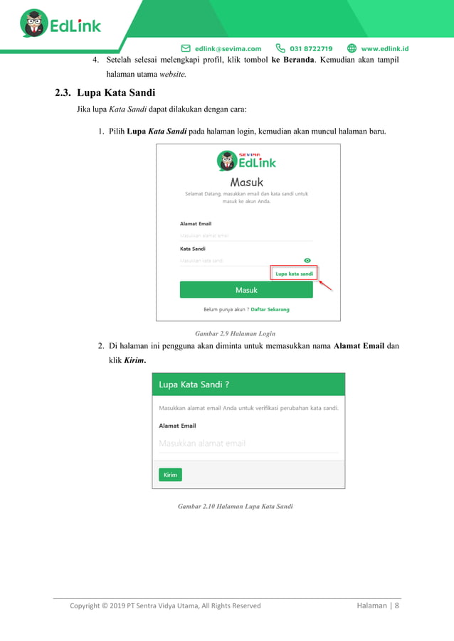 User guide edlink web v.1 | PDF