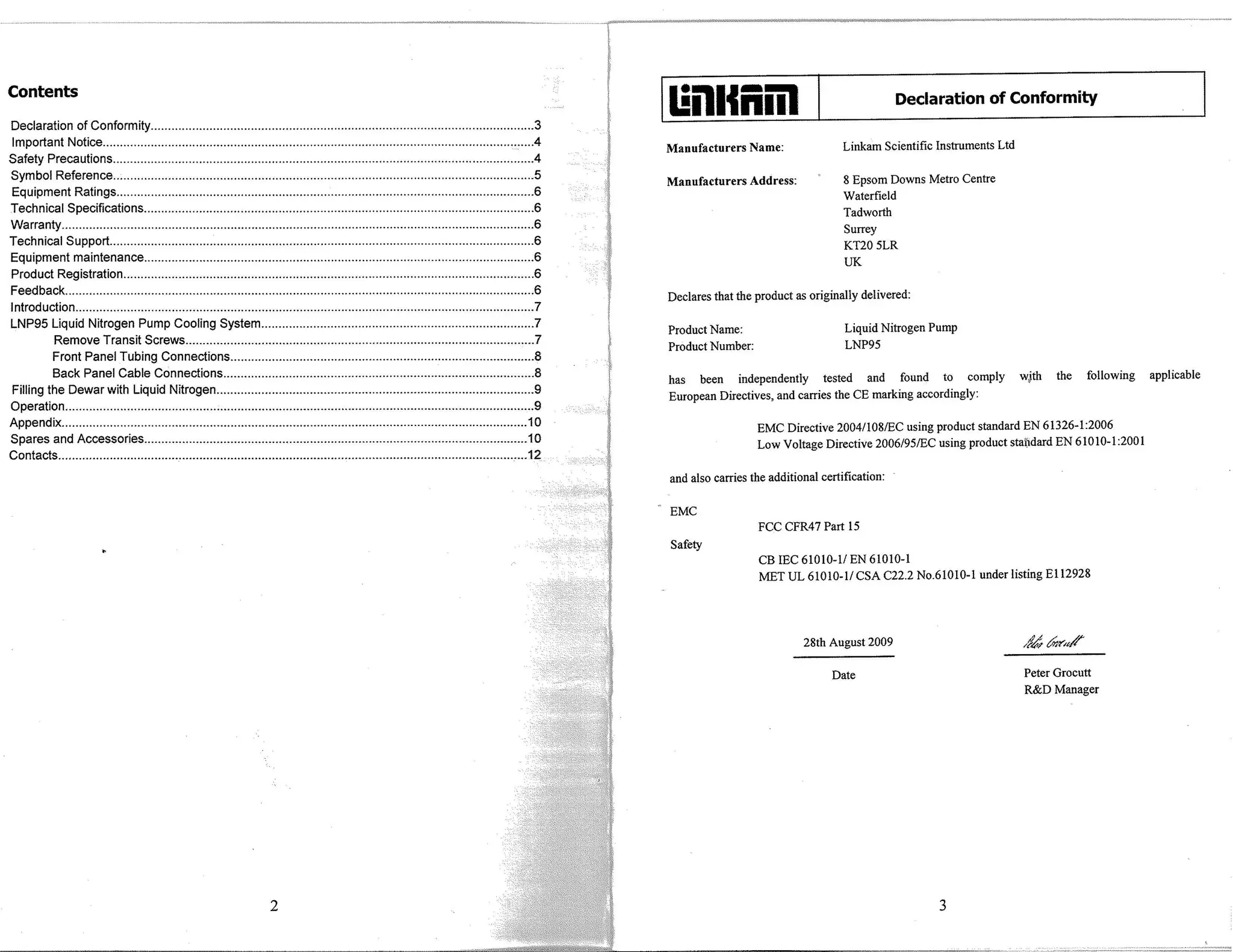 Liquid Nitrogen Pump Cooling System | PDF