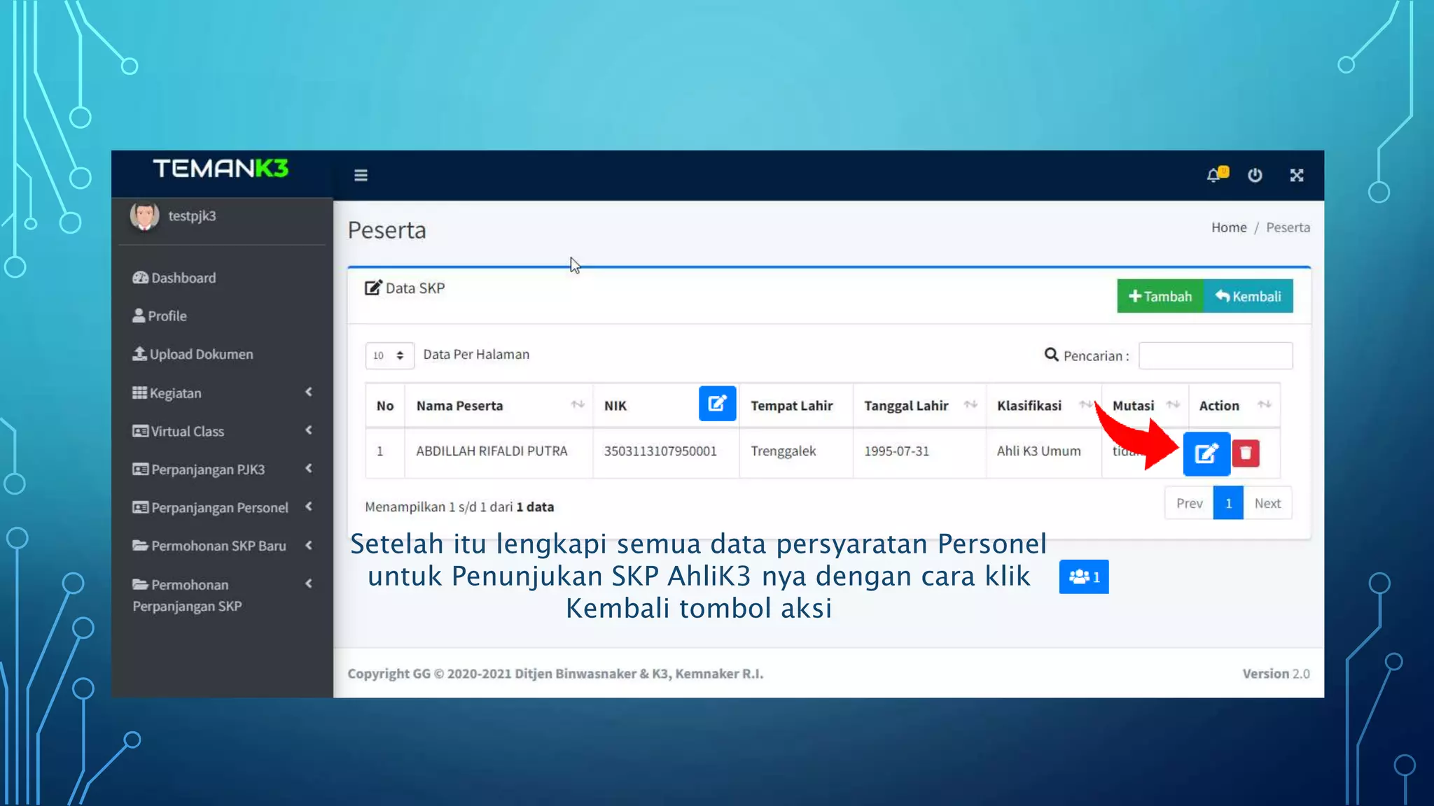 User Guide PJK3 - Tata Cara PENDAFTARAN SKP AHLI - AUDITOR INTERNAL (1 ...