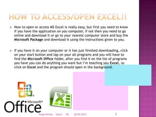 User guide to excel | PPTX