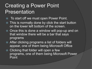 User guide to power point | PPT