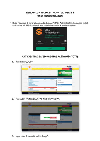User Guide TOTP SPSE v4.5 Penyedia dan Non Penyedia PUPR (1).pdf