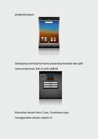 User guide ui ux mokup untuk desain user interface aplikasi android | PDF