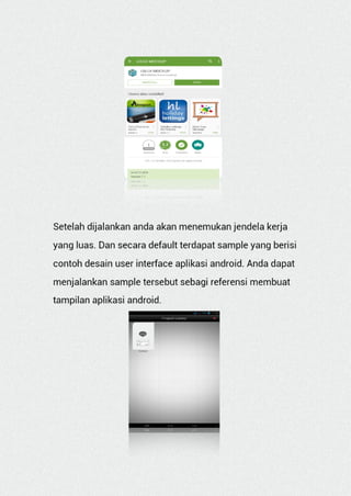User guide ui ux mokup untuk desain user interface aplikasi android | PDF