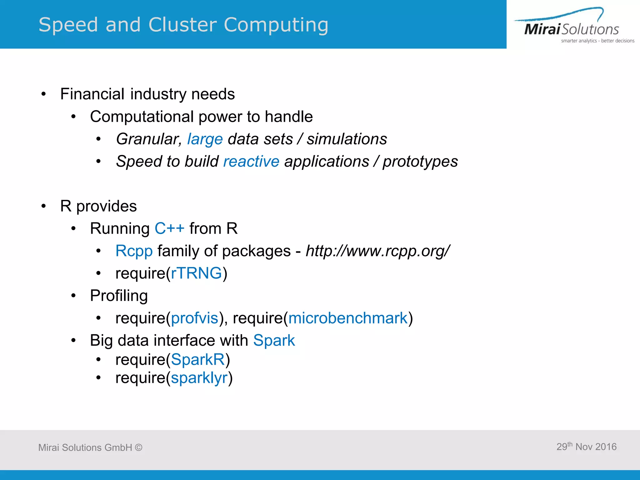 How to use R in different professions: R In Finance (Speaker: Gabriel ...
