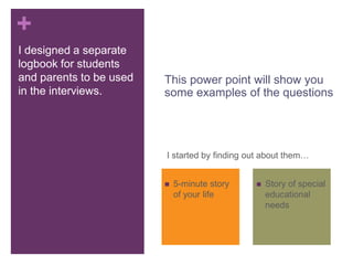 User-insight questionnaire | PPT