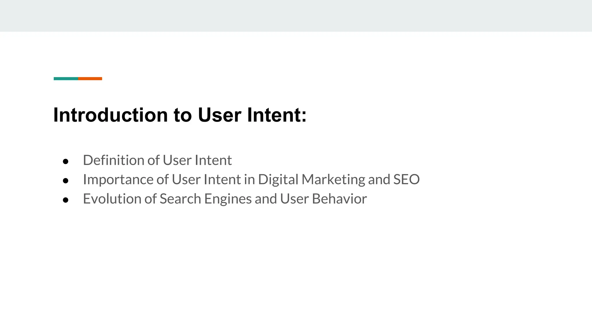user intent. in search engine optimization | PPT