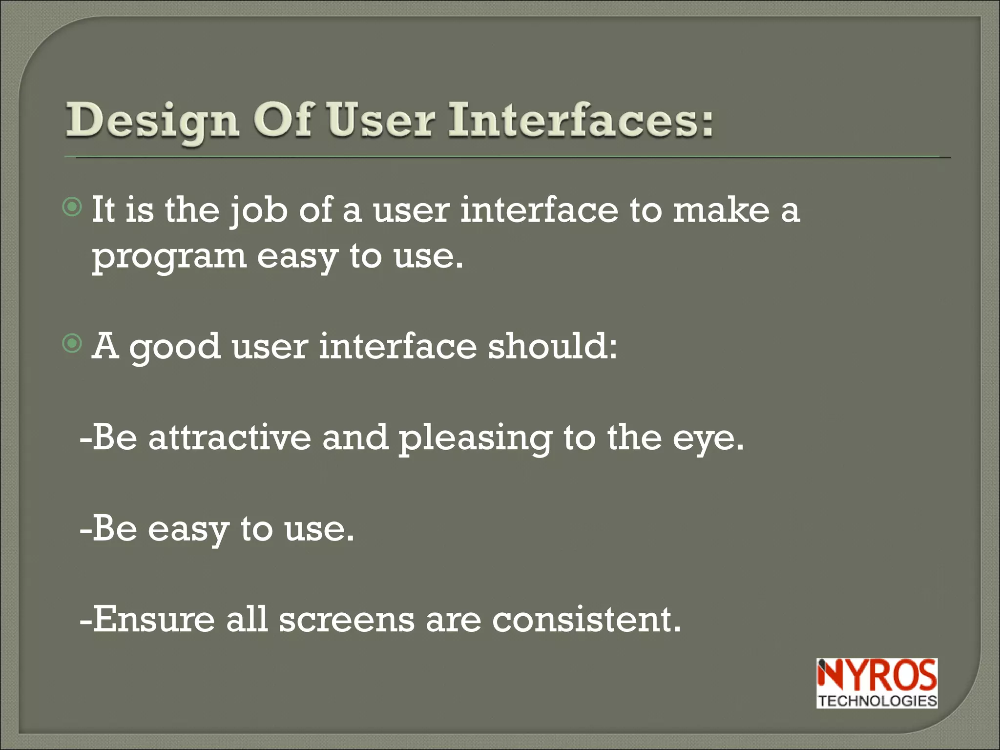 User Interface | PPT