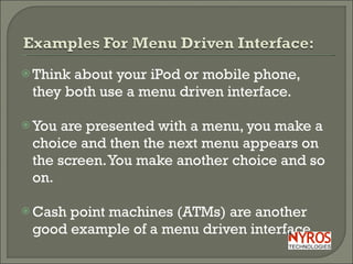 User Interface | PPT