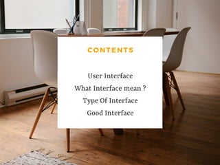 User interface - Human Computer Interaction | PPT