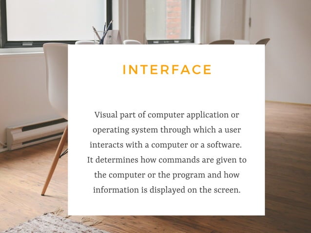 User interface - Human Computer Interaction | PPT