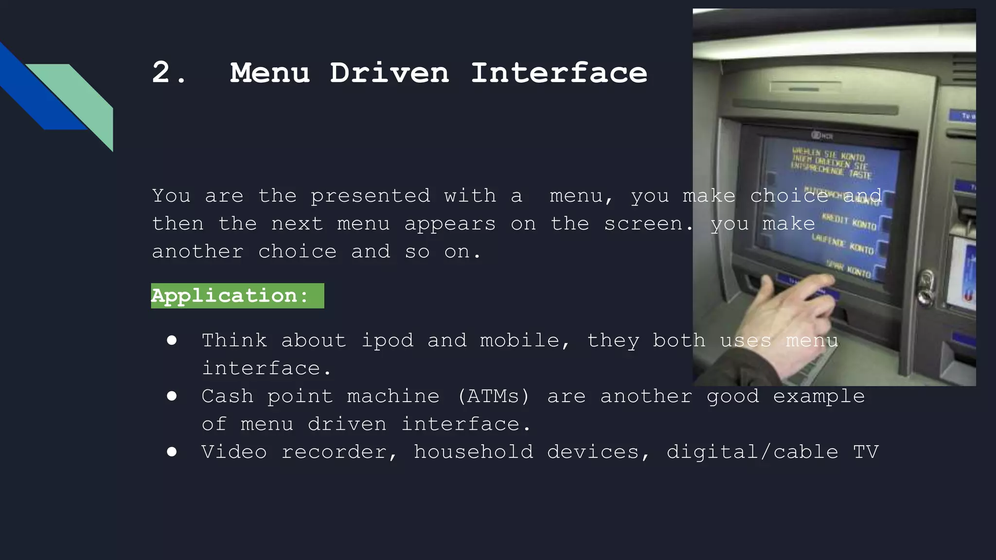 Types of User interface | PPTX