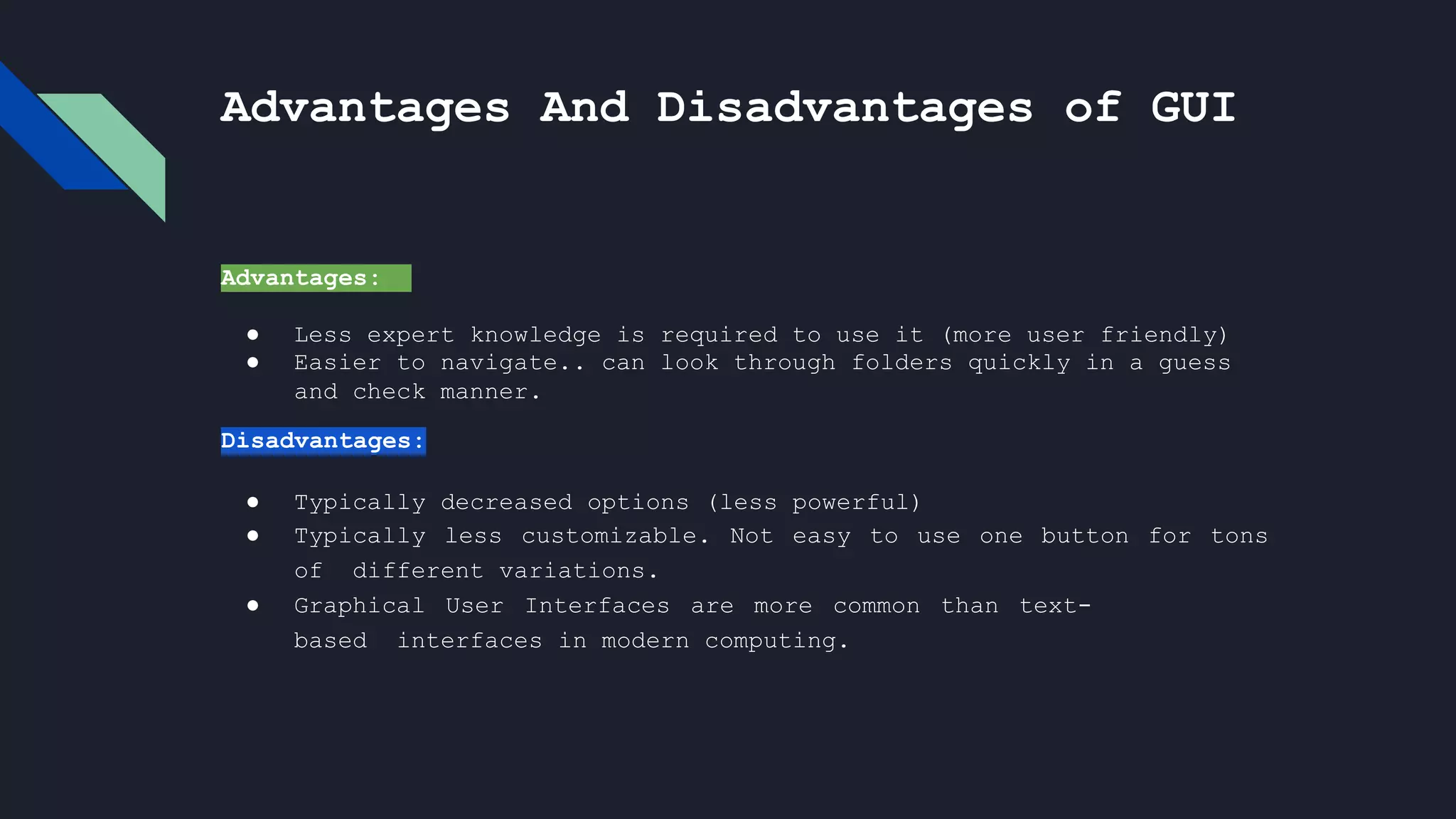Types of User interface | PPTX