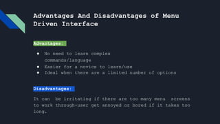 Types of User interface | PPTX