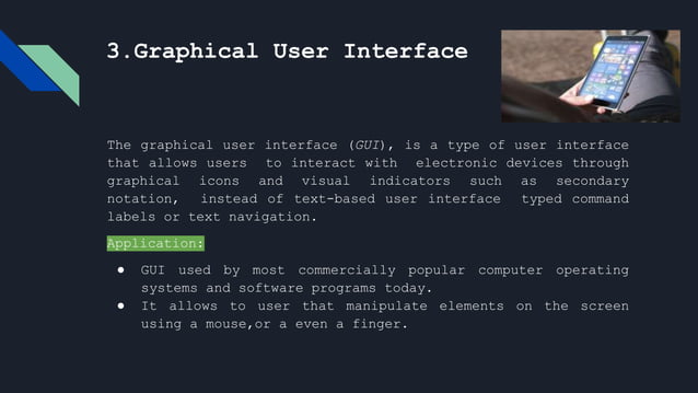 Types of User interface | PPTX | Operating Systems | Computer Software ...