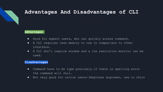 Types of User interface | PPT