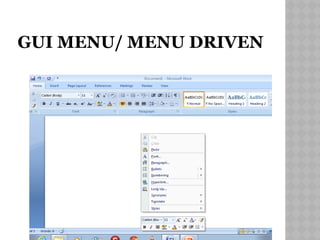 User Interface-Definition and Types of User Interaface | PPTX