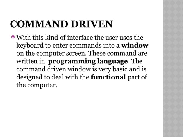 User Interface-Definition and Types of User Interaface | PPTX