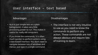 User interface presentation for esl students learning IT | PPTX