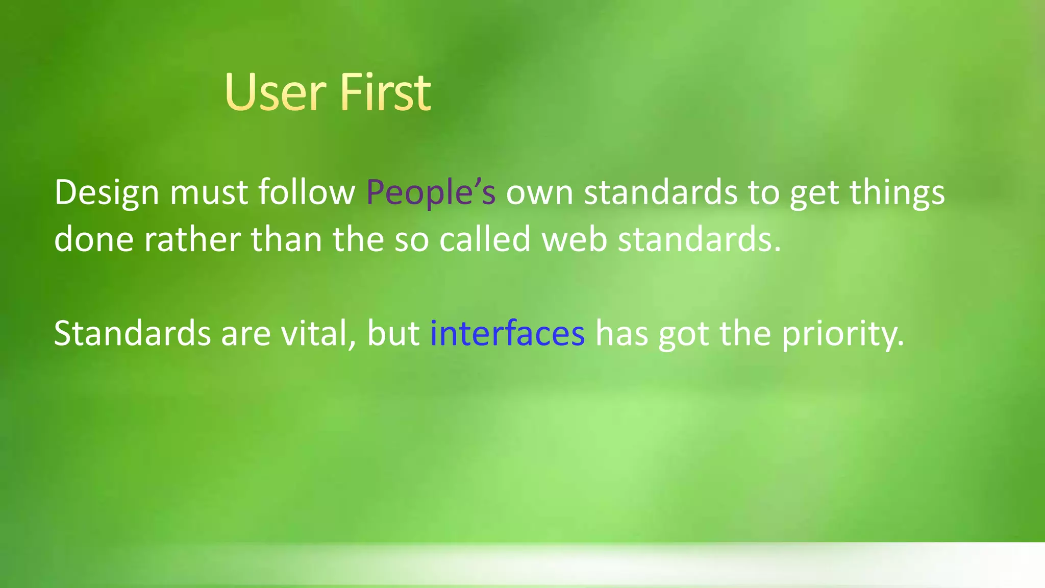 User interface design | PPT