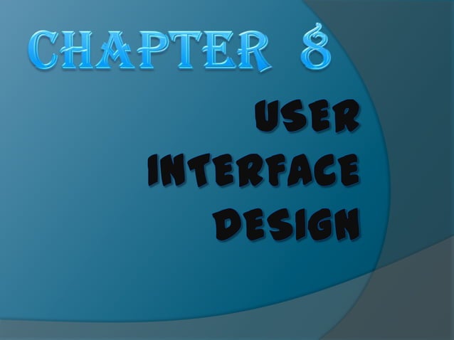 User Interface Design | PPT