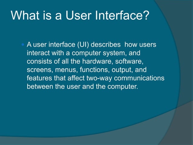 User Interface Design | PPT