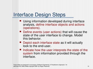 user interface design.ppt in software engineering | PPT