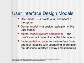 user interface design.ppt in software engineering | PPT