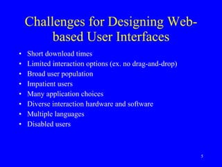 User interface design for the Web Engineering Psychology | PPT | Web Development | Internet