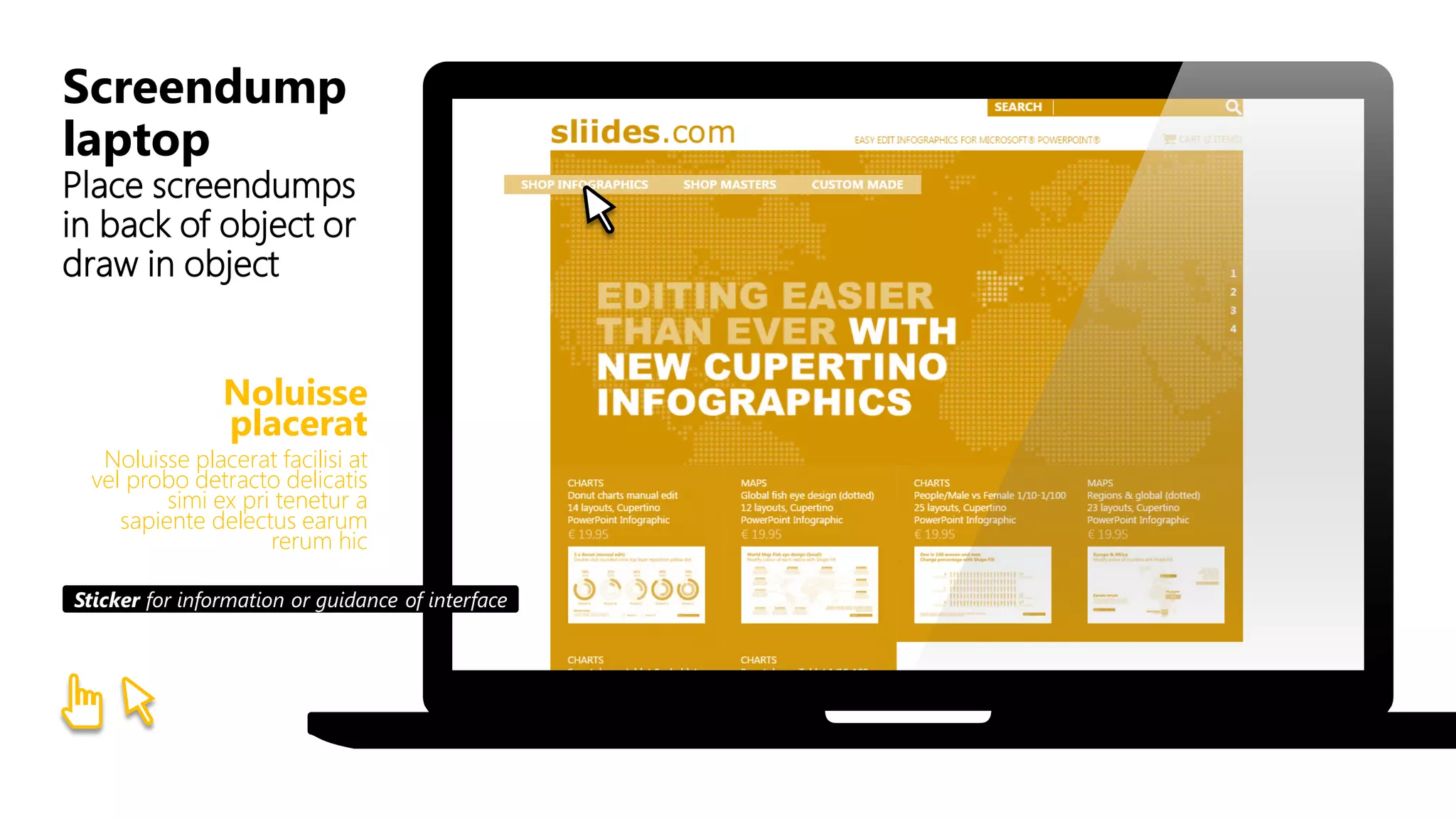 PowerPoint user interface design for smartphone tablet laptop | PPT