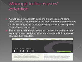 User interface for website | PPT