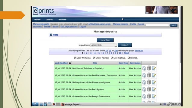 User interface of digital library software | PPT