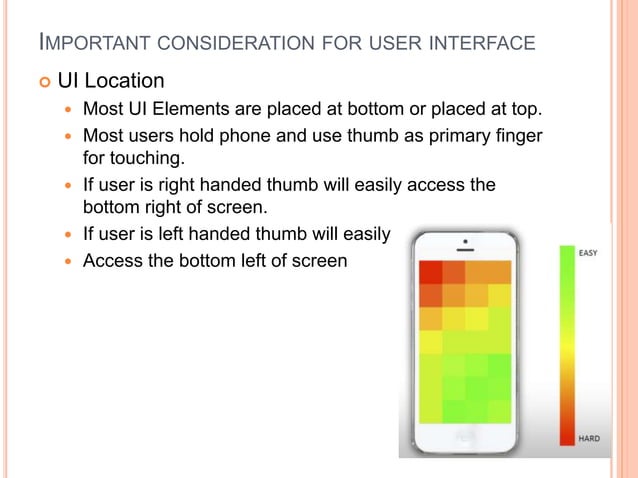 User interfaces for mobile applications | PPTX | Smartphones | Consumer ...