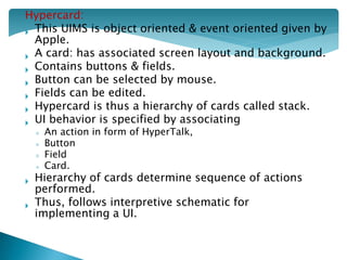 User interface & structure | PDF | Operating Systems | Computer ...