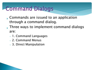 User interface & structure | PDF | Operating Systems | Computer ...