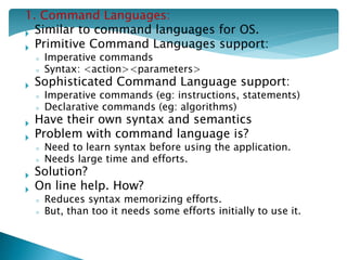 User interface & structure | PDF | Operating Systems | Computer ...