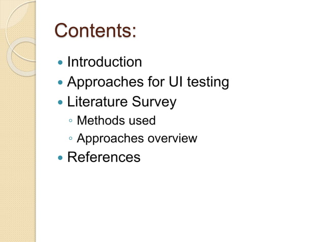 User interface testing By Priyanka Chauhan | PPTX