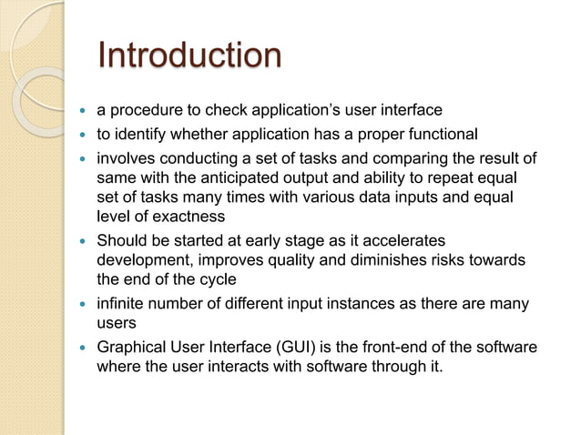 User interface testing By Priyanka Chauhan | PPTX
