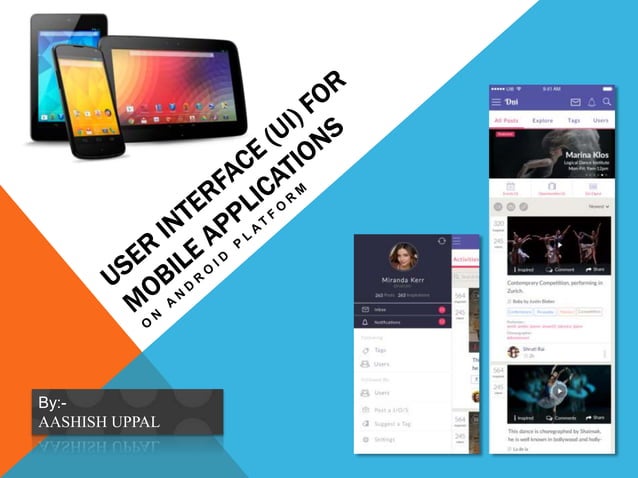 User interface (UI) for mobile applications | PPTX | Operating Systems | Computer Software and ...