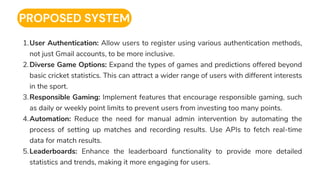 user interface web GUI based on game predtiction | PPT