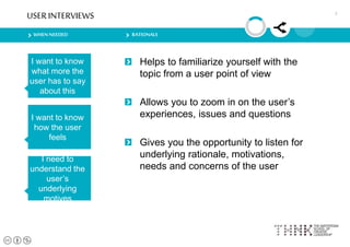User interviews | PPTX